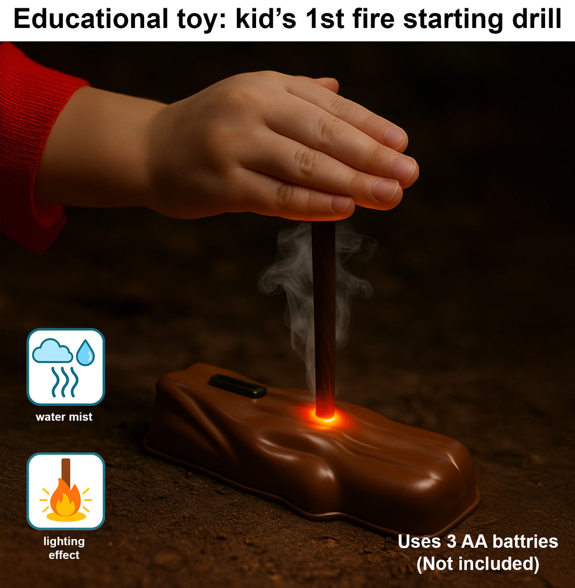 Kids camping toys essentials - toy friction fire starting and explorer ...